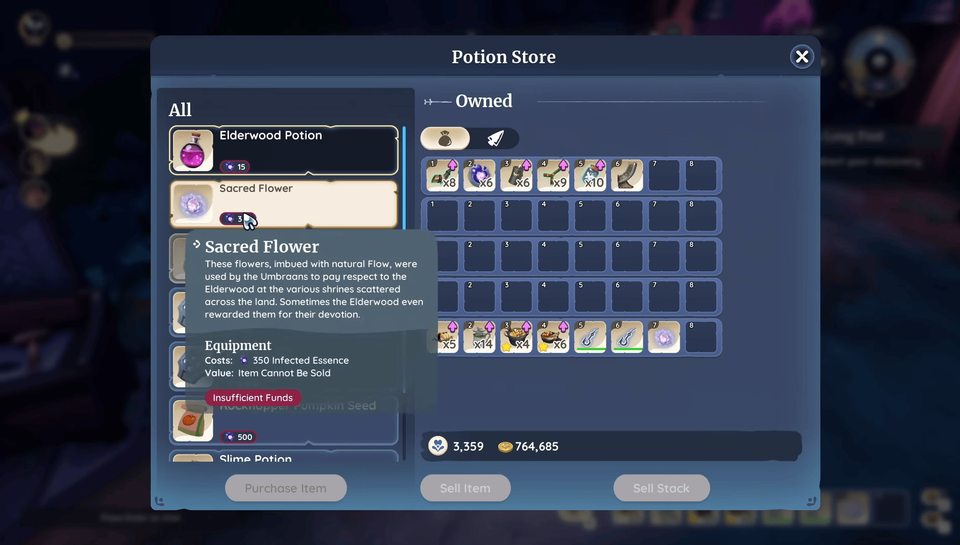 Sacred Flower Locations in Palia Elderwood