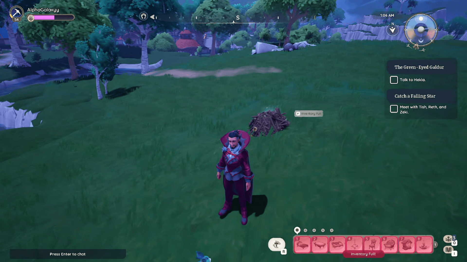 Palia Elderwood Rummage Pile location and farming spot